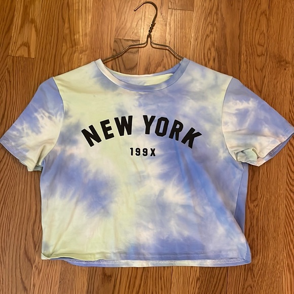 Tops | New York 199x Cropped Tshirt | Poshmark